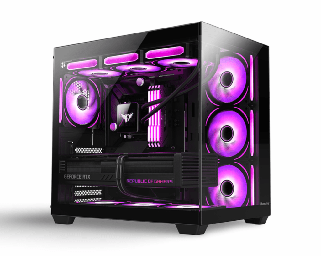 Huntkey S-980 Tornado Black ATX Gaming Casing - JazzTech Computer