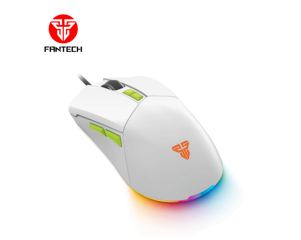 Fantech PHANTOM II VX6 Ergonomic Macro RGB Gaming USB Mouse (White ...