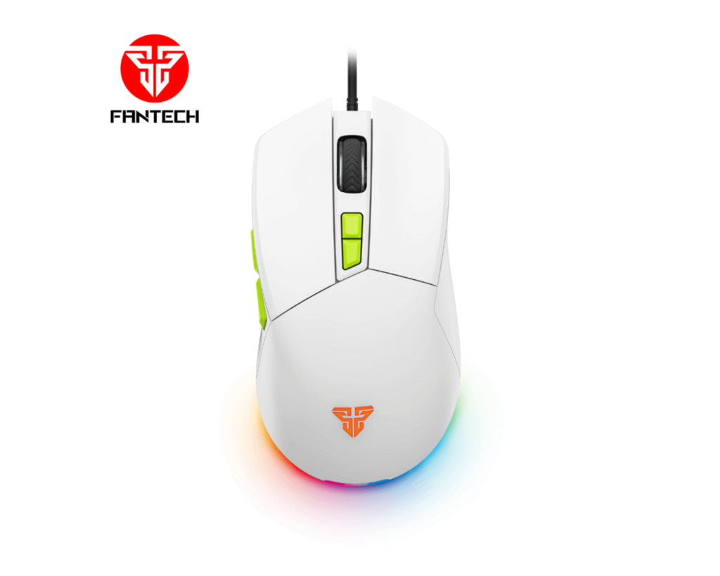 Fantech PHANTOM II VX6 Ergonomic Macro RGB Gaming USB Mouse (White ...