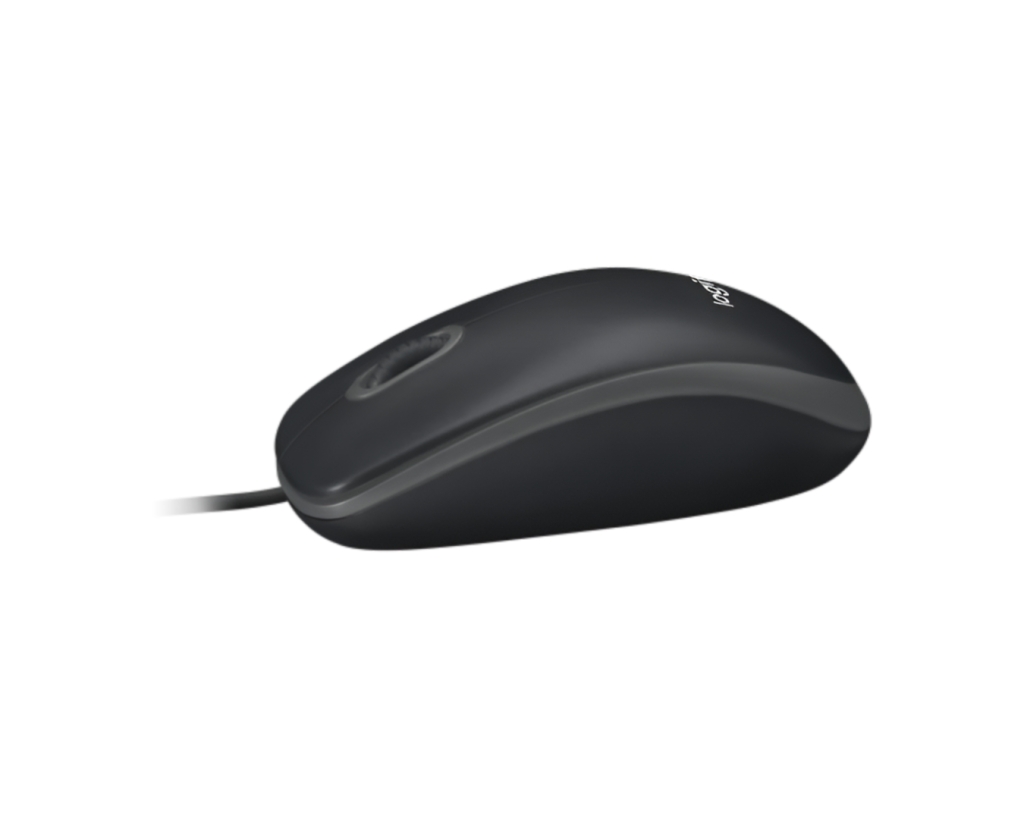 Logitech B100 Optical USB Wired Mouse - JazzTech Computer