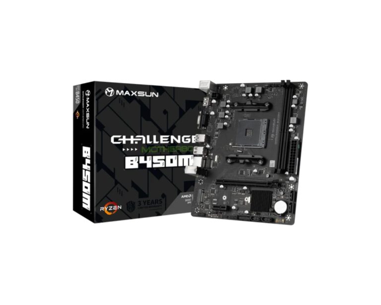 Maxsun Challenger B450M DDR4 MATX AMD Motherboard - JazzTech Computer