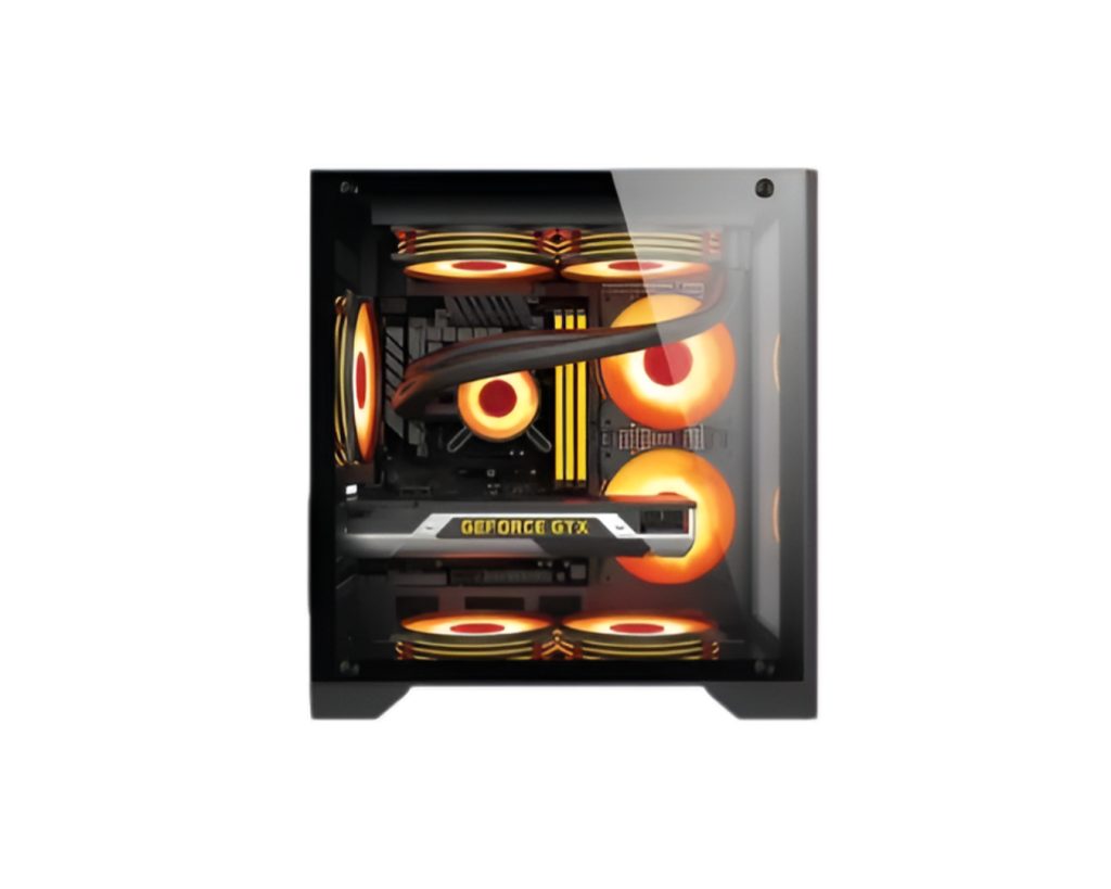 PC Power PP-H20 Black ICE Cube V2 Gaming Desktop Casing - JazzTech Computer