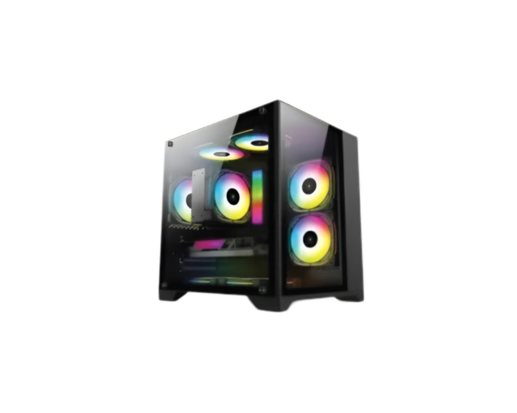 PC Power PP-H20 Black ICE Cube V2 Gaming Desktop Casing - JazzTech Computer